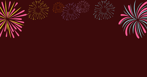 Firecrackers template Royalty Free Vector Image