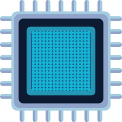 Microchip cartoon icon Royalty Free Vector Image