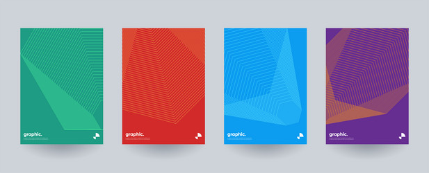 Modern minimal brochure cover templates Royalty Free Vector