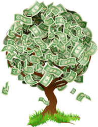 A money tree Royalty Free Vector Image - VectorStock