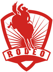 Bronco Bucking Cowboy Riding Rodeo Vector Images (over 120)