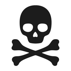 Skull and crossbones Royalty Free Vector Image