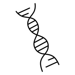 Dna genes stroke Royalty Free Vector Image - VectorStock