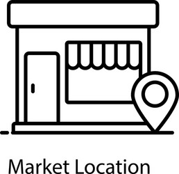 Market location Royalty Free Vector Image - VectorStock