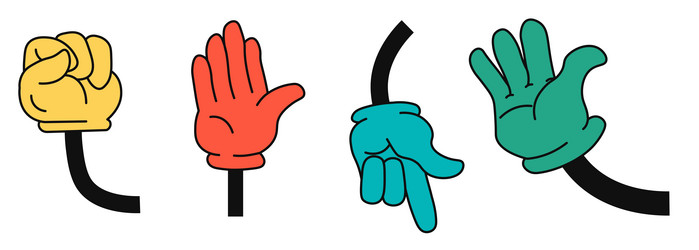 Hand gesture or sign nonverbal communication Vector Image