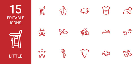 Little icons Royalty Free Vector Image - VectorStock