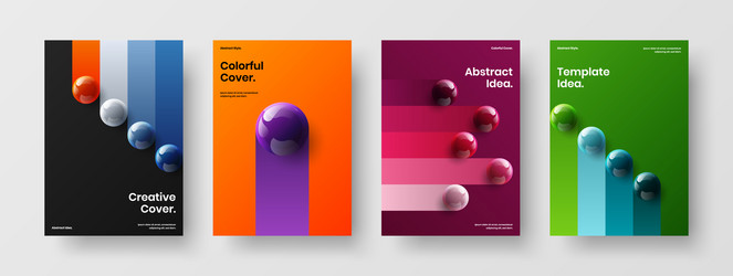 Simple pamphlet design concept composition Vector Image