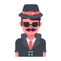 Spy man Royalty Free Vector Image - VectorStock