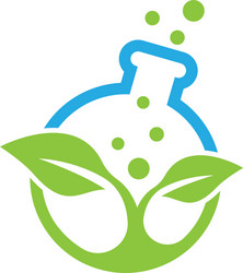 Natural lab logo icon Royalty Free Vector Image