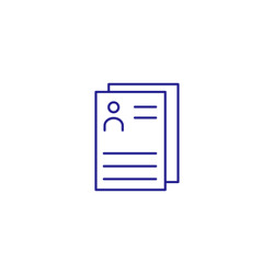 Questionnaire survey form line icon checklist Vector Image