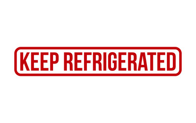Keep refrigerated rubber stamp seal Royalty Free Vector