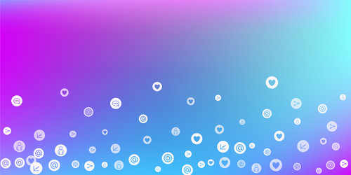 Social media marketing communication networking Vector Image