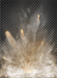 Bomb explosion Royalty Free Vector Image - VectorStock