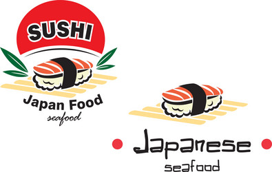 Japanese seafood symbol Royalty Free Vector Image