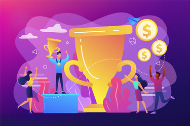 Prize pool concept Royalty Free Vector Image - VectorStock