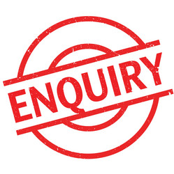 Enquiry rubber stamp Royalty Free Vector Image