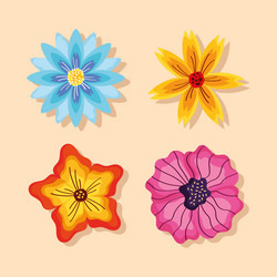 Four Flowers Vector Images (over 8,200)