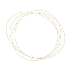 Geometric oval frame ornament decoration line Vector Image