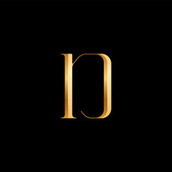 3d letter d alphabet beautiful elegant golden font