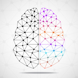 Geometric Brain Vector Images (over 7,100)