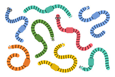 Worm spy Royalty Free Vector Image - VectorStock