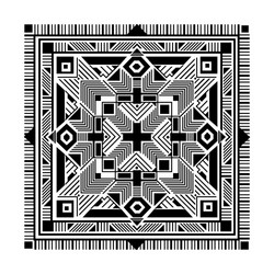 Aztec geometric seamless patterns tribal black Vector Image