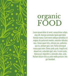 Flyer booklet poster template olive branch Vector Image