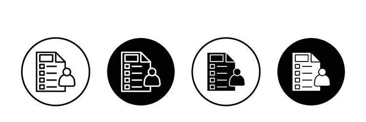 Personality characteristics icon set avatar Vector Image