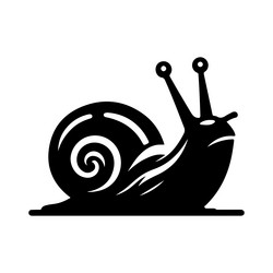 Unique slug silhouette perfect for and logos Vector Image