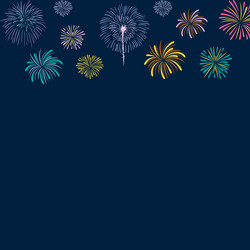 Firecrackers template Royalty Free Vector Image