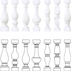 Balcony Stone Baluster Vector Images (over 140)
