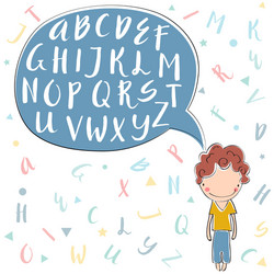 Unique alphabet Royalty Free Vector Image - VectorStock