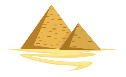 Egyptian pyramids Royalty Free Vector Image - VectorStock