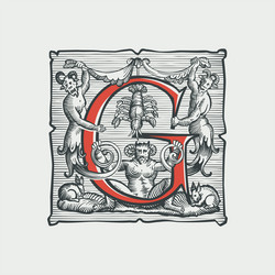 Letter G Gothic Vector Images (88)