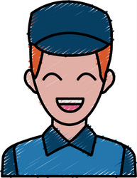 Male avatar profile picture employee work Vector Image