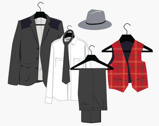 Mens clothing Royalty Free Vector Image - VectorStock