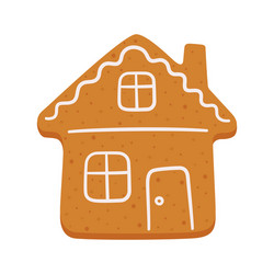 Gingerbread house lovely cartoon castle made Vector Image