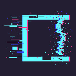 Distortion dynamic square element technology Vector Image