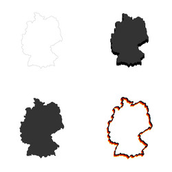 German map logo design Royalty Free Vector Image