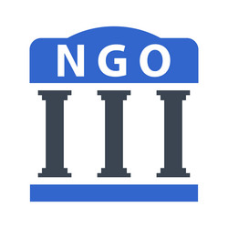 Ngo organization icon Royalty Free Vector Image