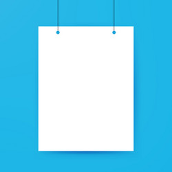 Empty poster template Royalty Free Vector Image