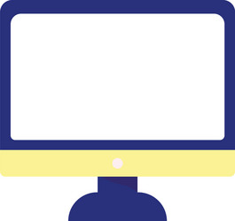 Computer monitor icon Royalty Free Vector Image