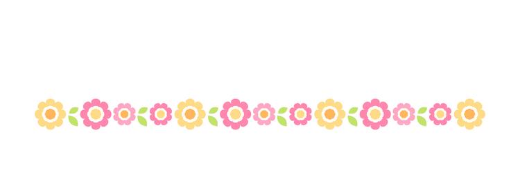 Cute spring vine floral divider borders Royalty Free Vector