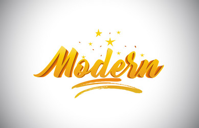 Sunny golden yellow word text with handwritten Vector Image