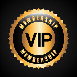 Vip member only invitation golden laurel wreath Vector Image