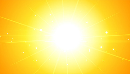 Yellow background with shiny glowing light effect Vector Image