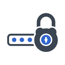 Log in password icon Royalty Free Vector Image