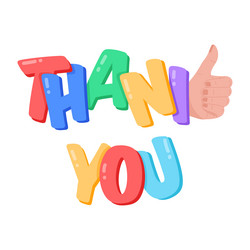 Thank you Royalty Free Vector Image - VectorStock