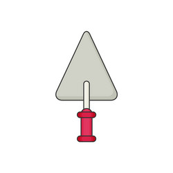 Mortar trowel cement game pixel art Royalty Free Vector