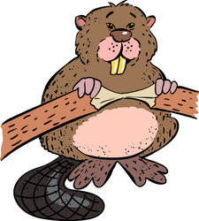 Crazy Beaver Cartoon Vector Images (36)